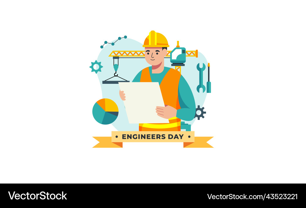 Engineering and construction happy Royalty Free Vector Image
