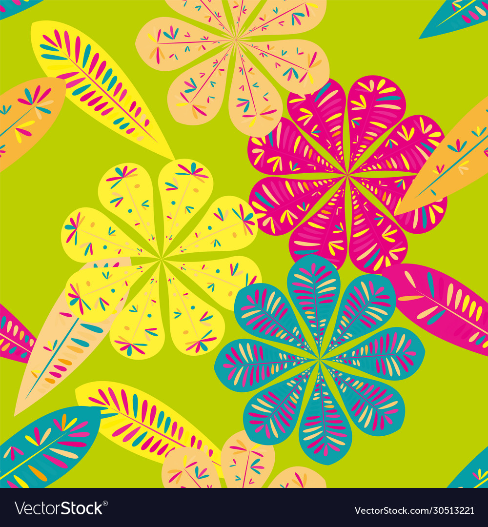 Floral seamless pattern Royalty Free Vector Image