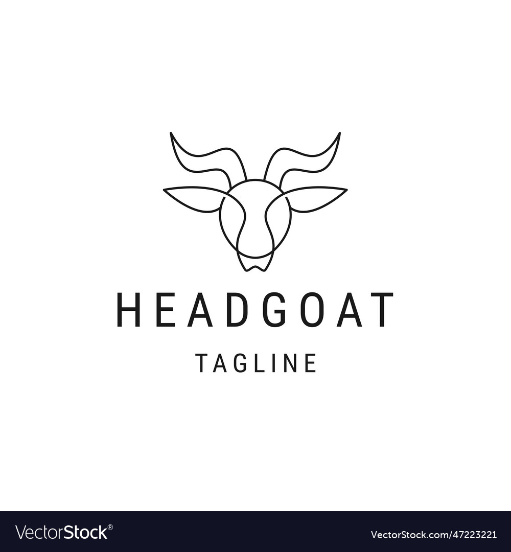 Goat logo Royalty Free Vector Image - VectorStock