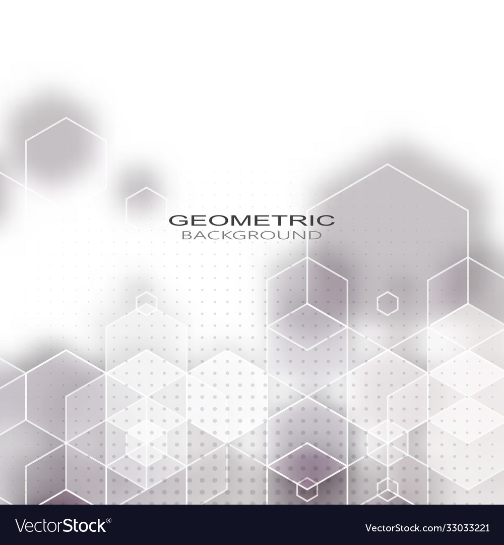 Gray design background hexagon pattern Royalty Free Vector