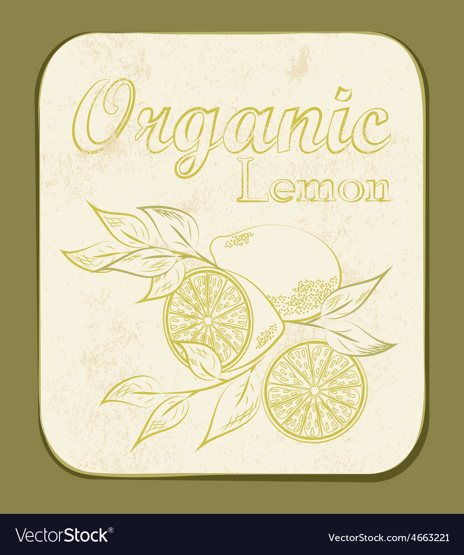 Lemon label Royalty Free Vector Image - VectorStock