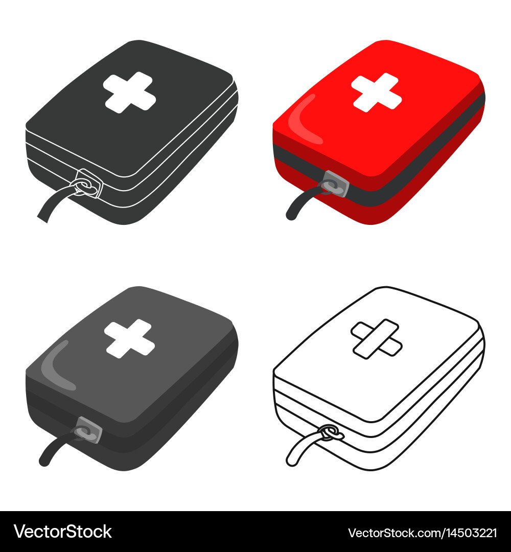 Medicine chest icon of for web Royalty Free Vector Image