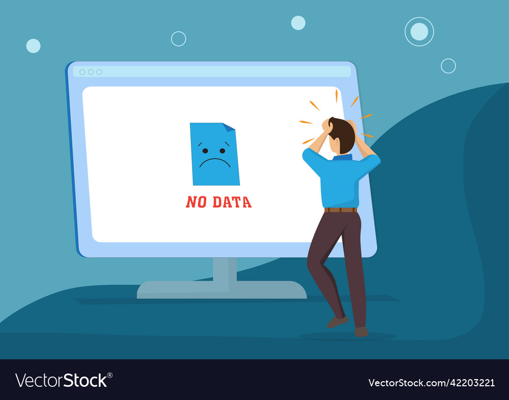 No data empty concept Royalty Free Vector Image