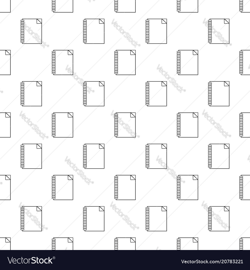 Notebook pattern seamless Royalty Free Vector Image