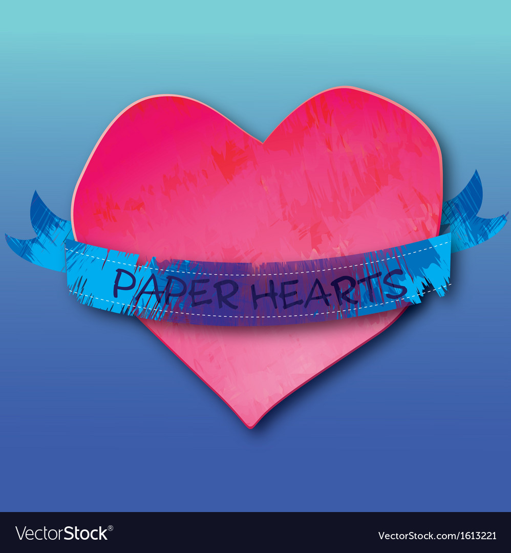 Paper hearts Royalty Free Vector Image - VectorStock
