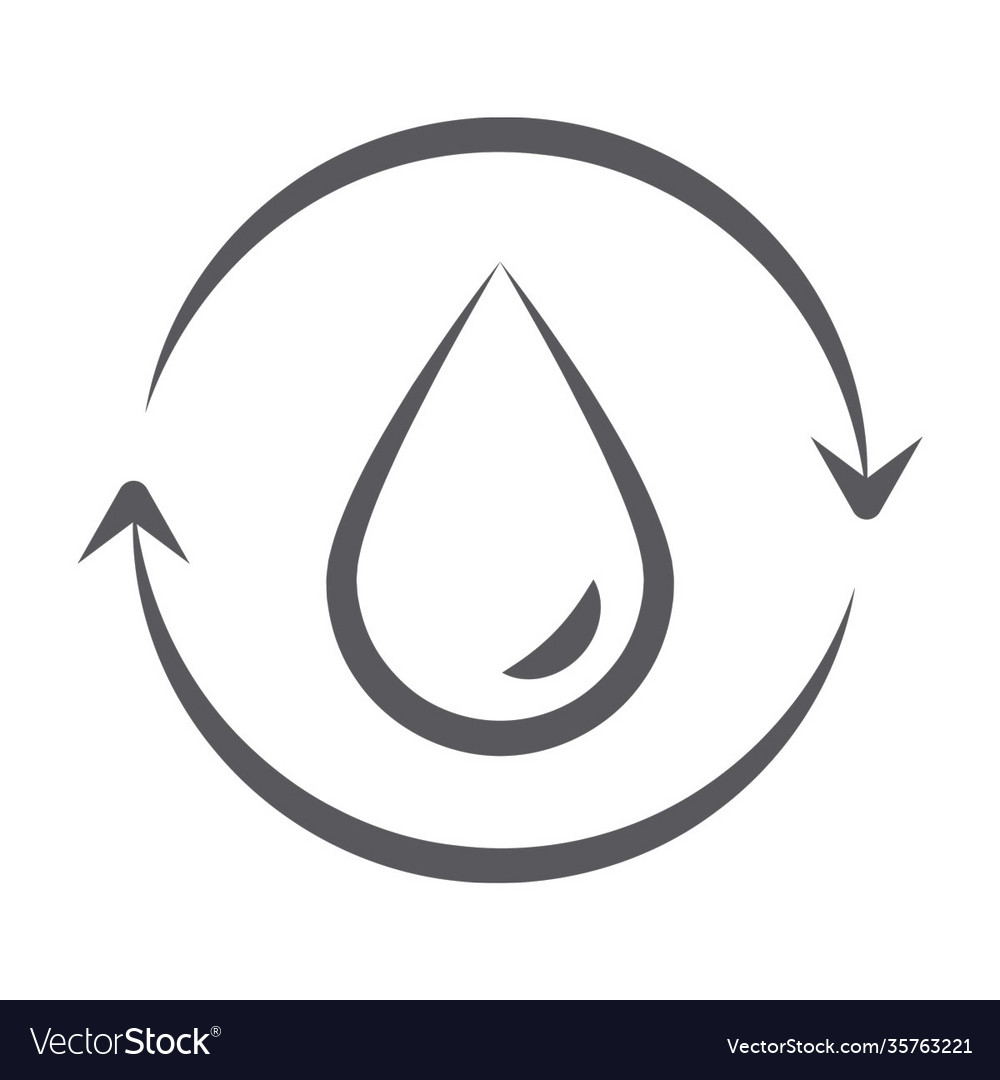 Water recycle Royalty Free Vector Image - VectorStock