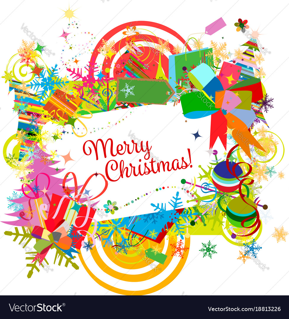 Christmas frame for your design Royalty Free Vector Image