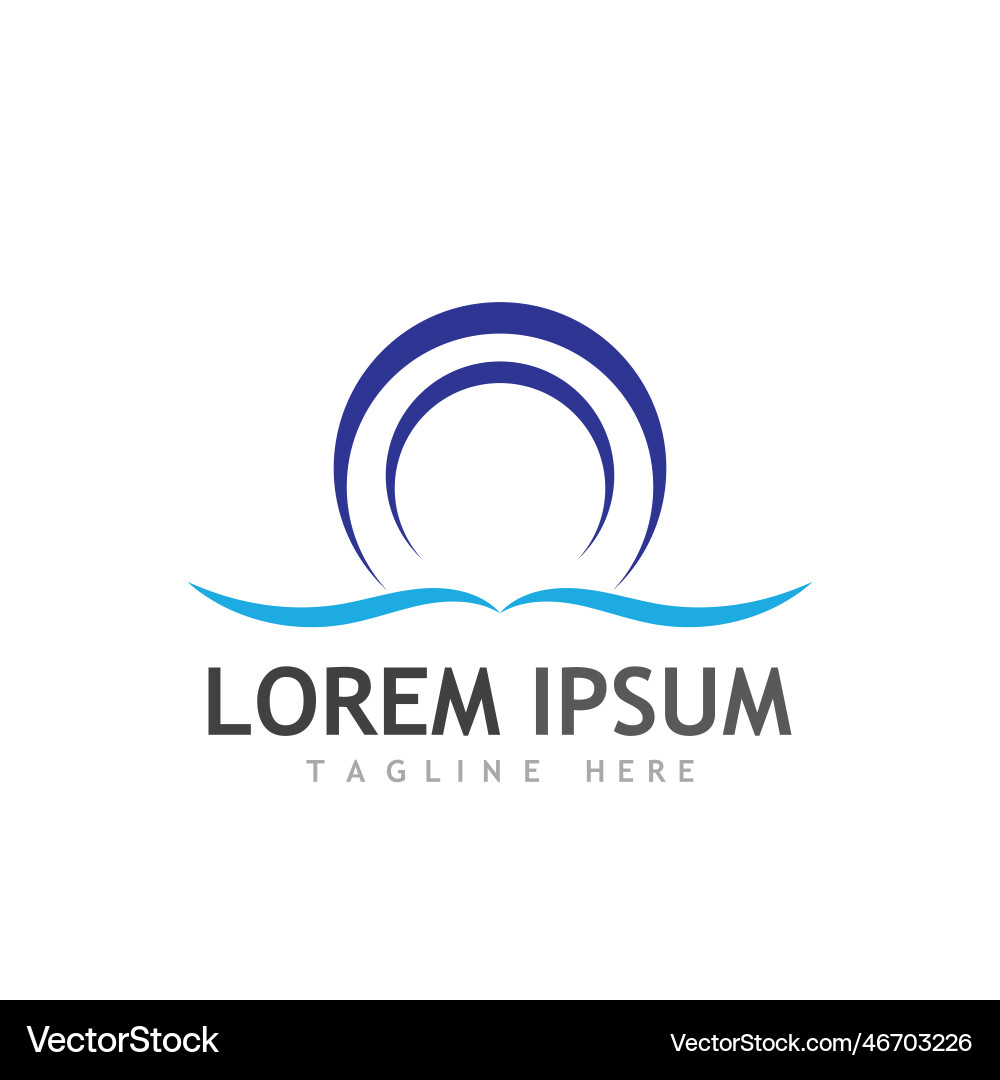 Circle icon logo design template Royalty Free Vector Image