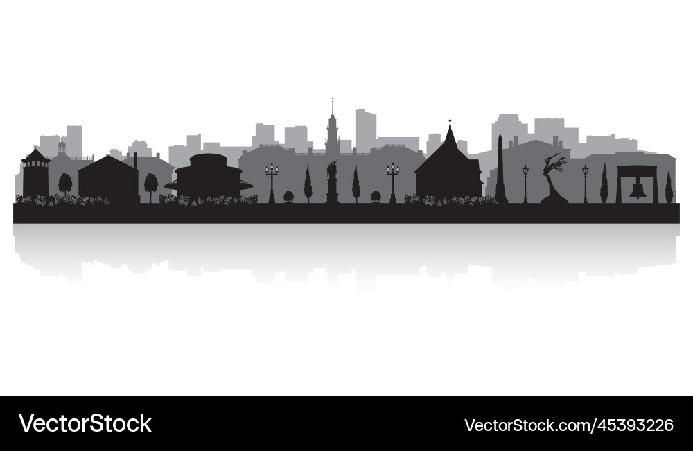 Dover delaware city skyline silhouette Royalty Free Vector