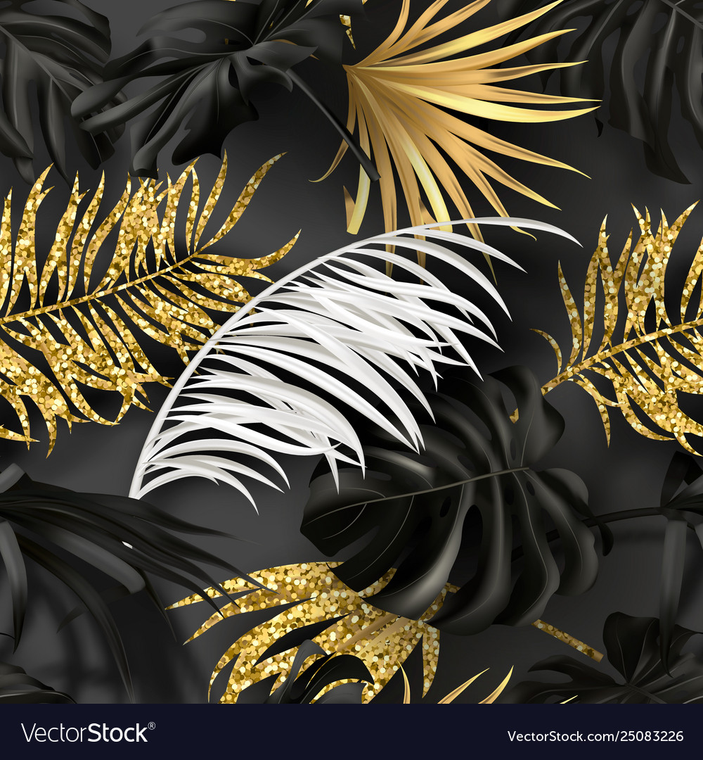 Seamless summer pattern with white black and Vector Image