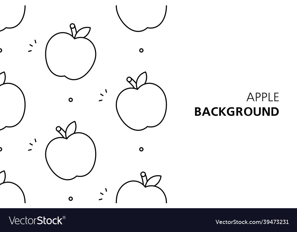 Apple background Royalty Free Vector Image - VectorStock