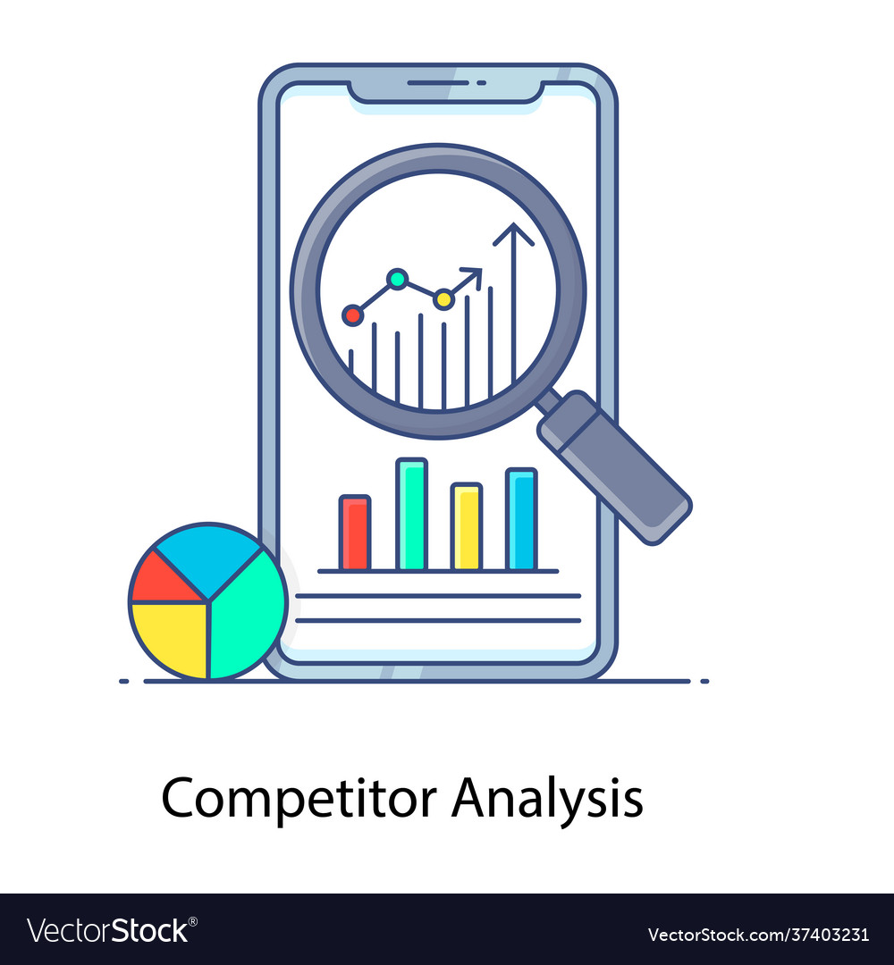 Competitor analysis Royalty Free Vector Image - VectorStock