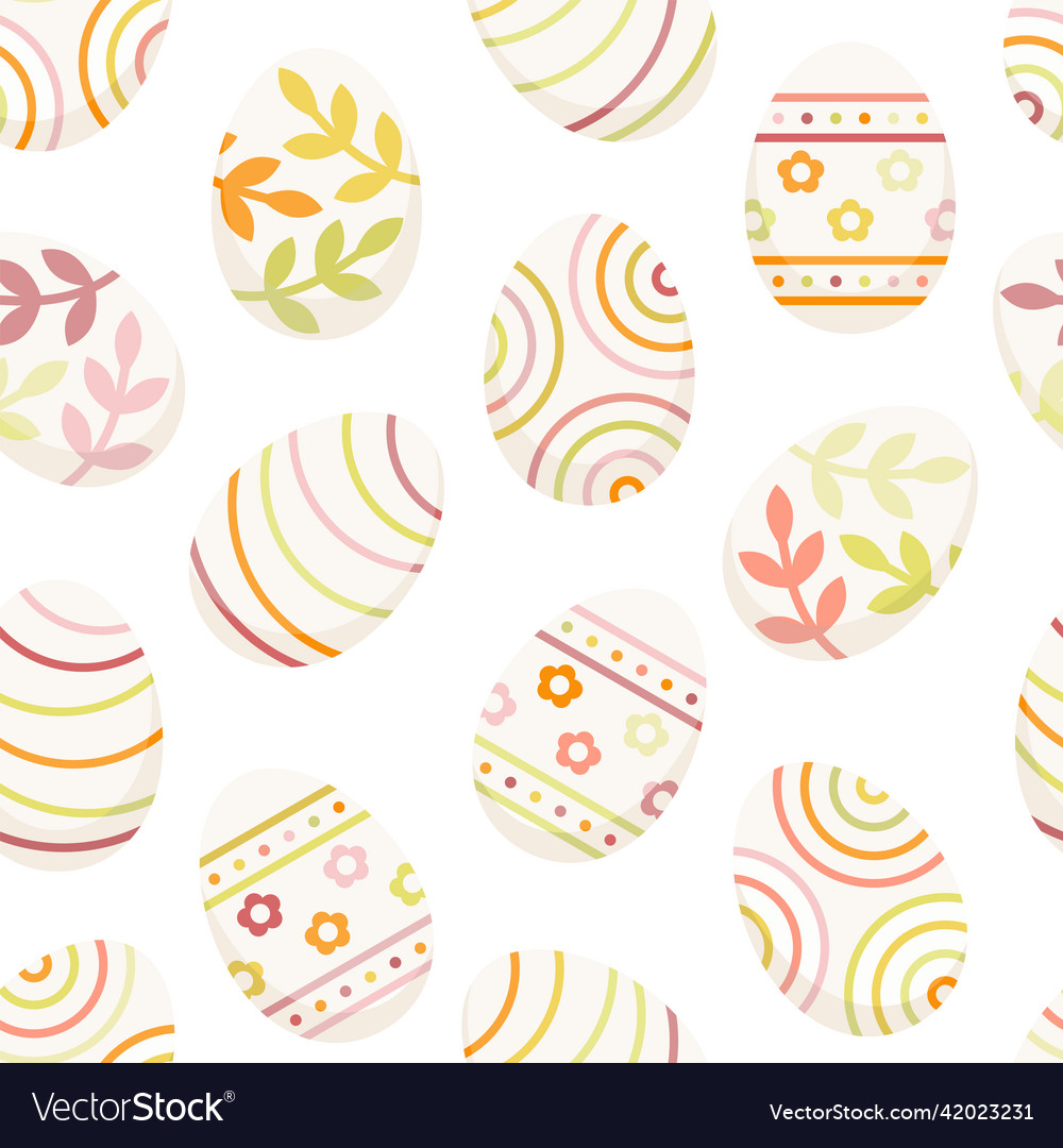 Easter seamless pattern Royalty Free Vector Image