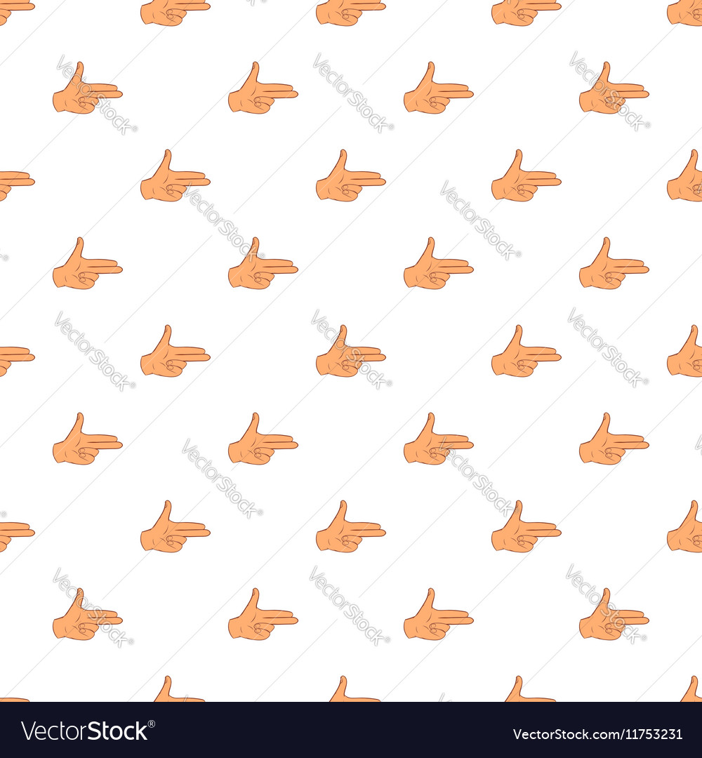 Gesture index and middle finger together pattern Vector Image