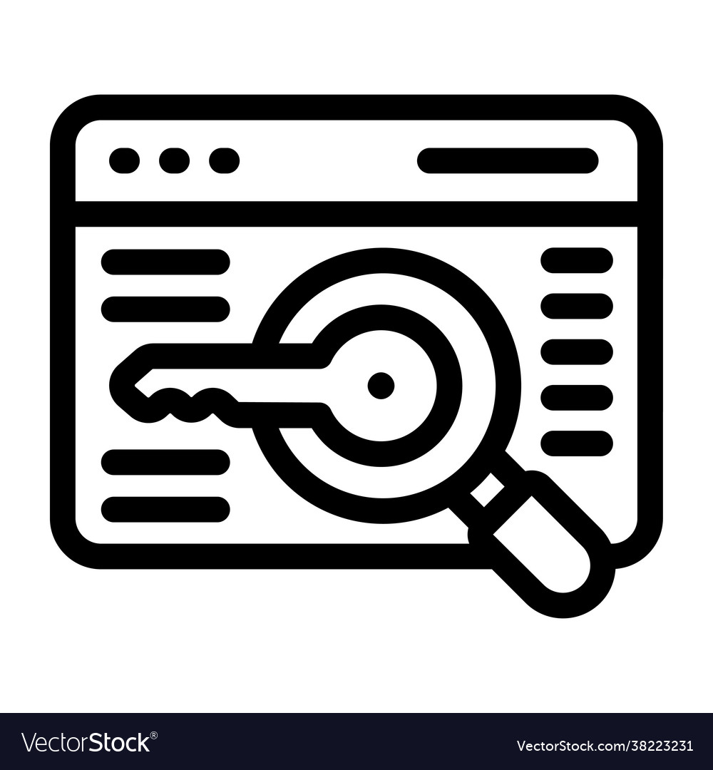 Keyword analysis Royalty Free Vector Image - VectorStock