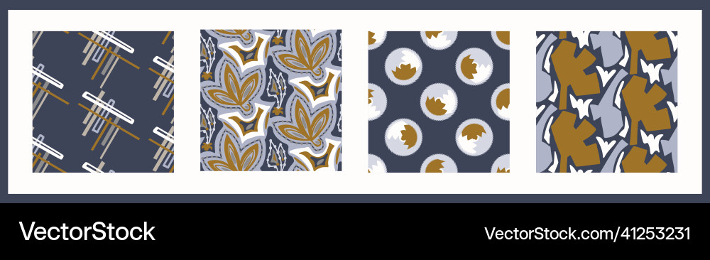 Masculine geometric digital papers collection Vector Image