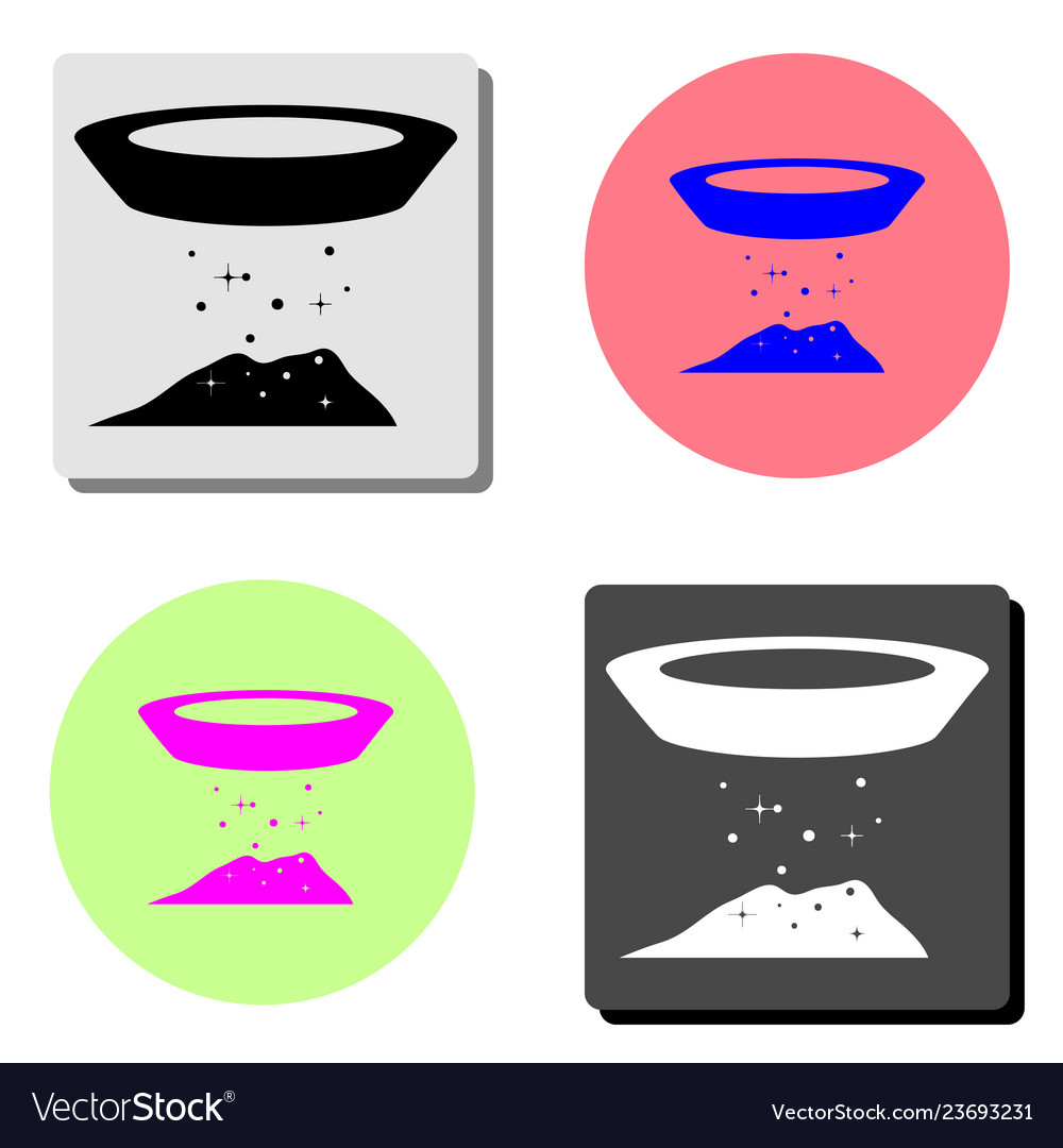 Mining flat icon Royalty Free Vector Image - VectorStock