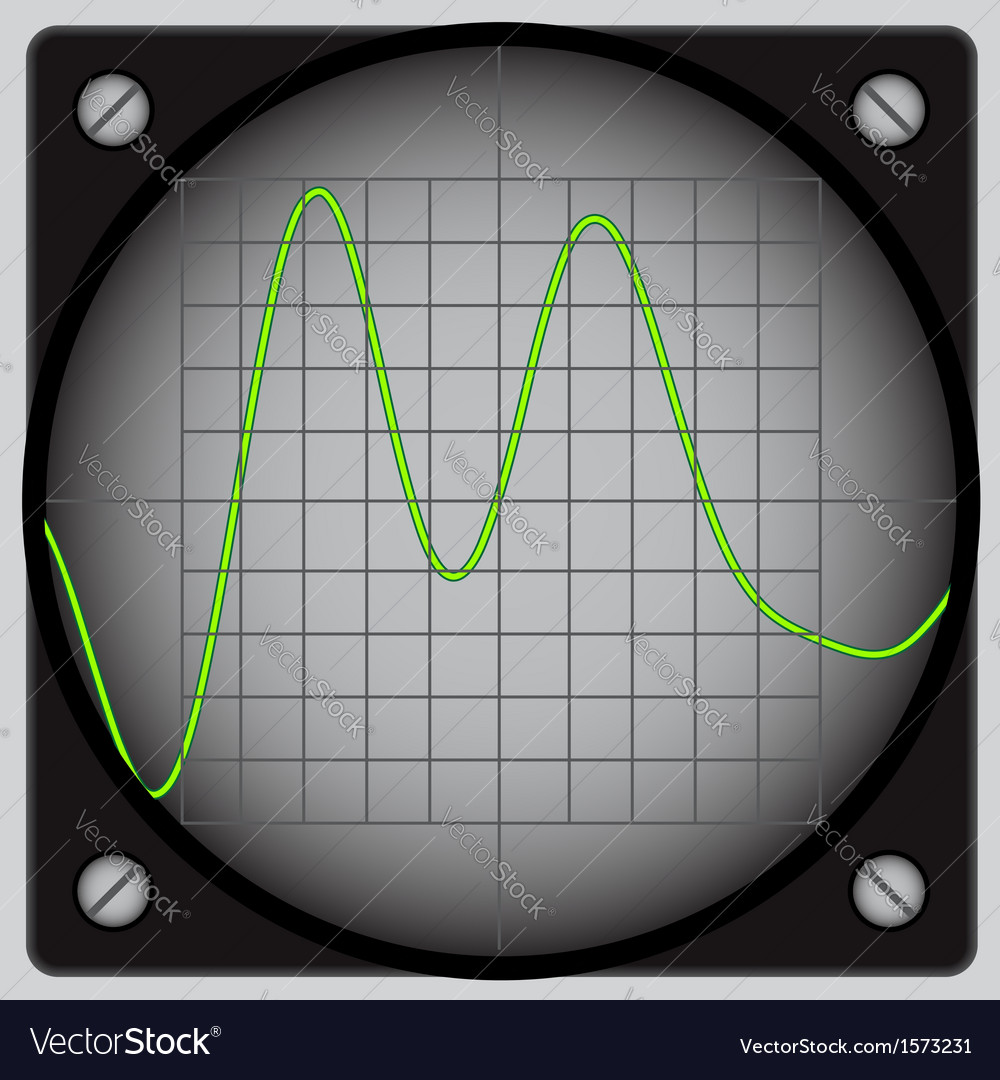 Oscilloscope Royalty Free Vector Image - VectorStock