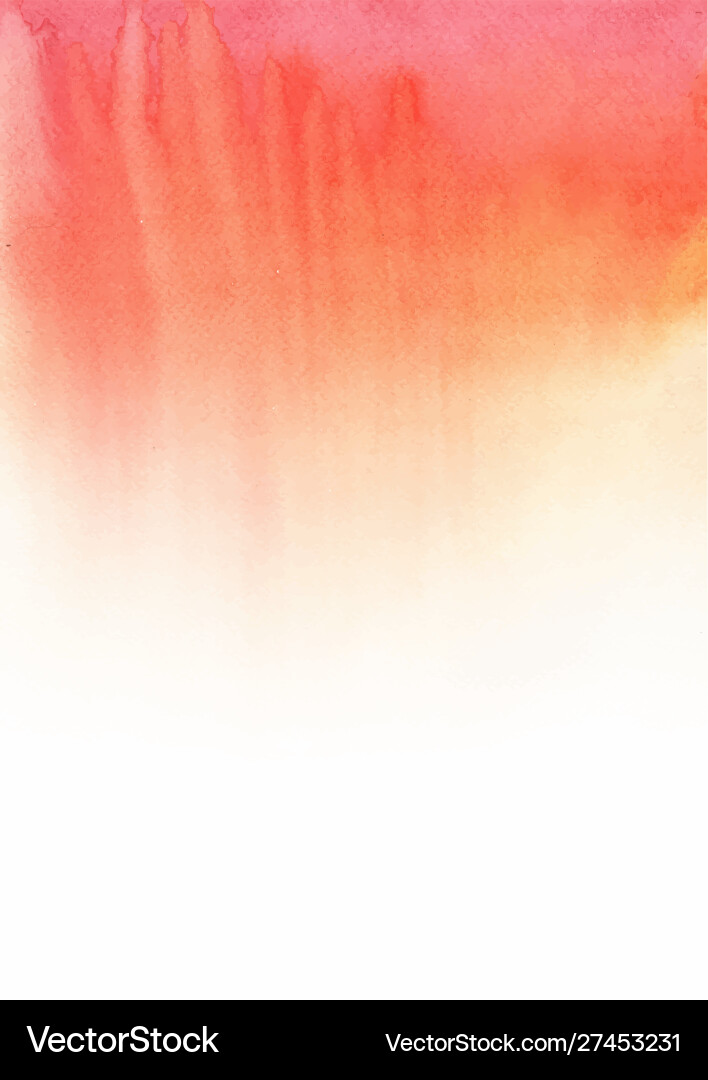 Red watercolor hand painting background Royalty Free Vector