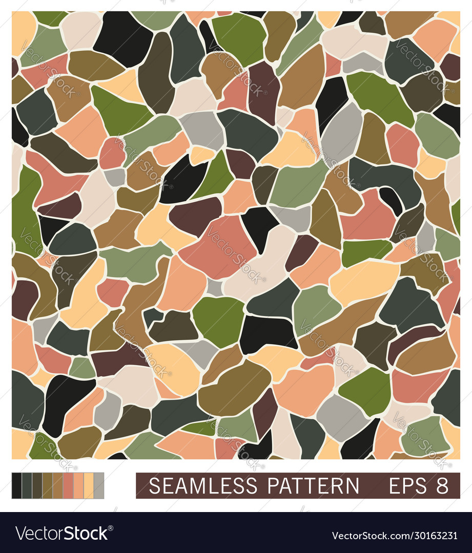 Seamless mosaic texture random colored slice Vector Image