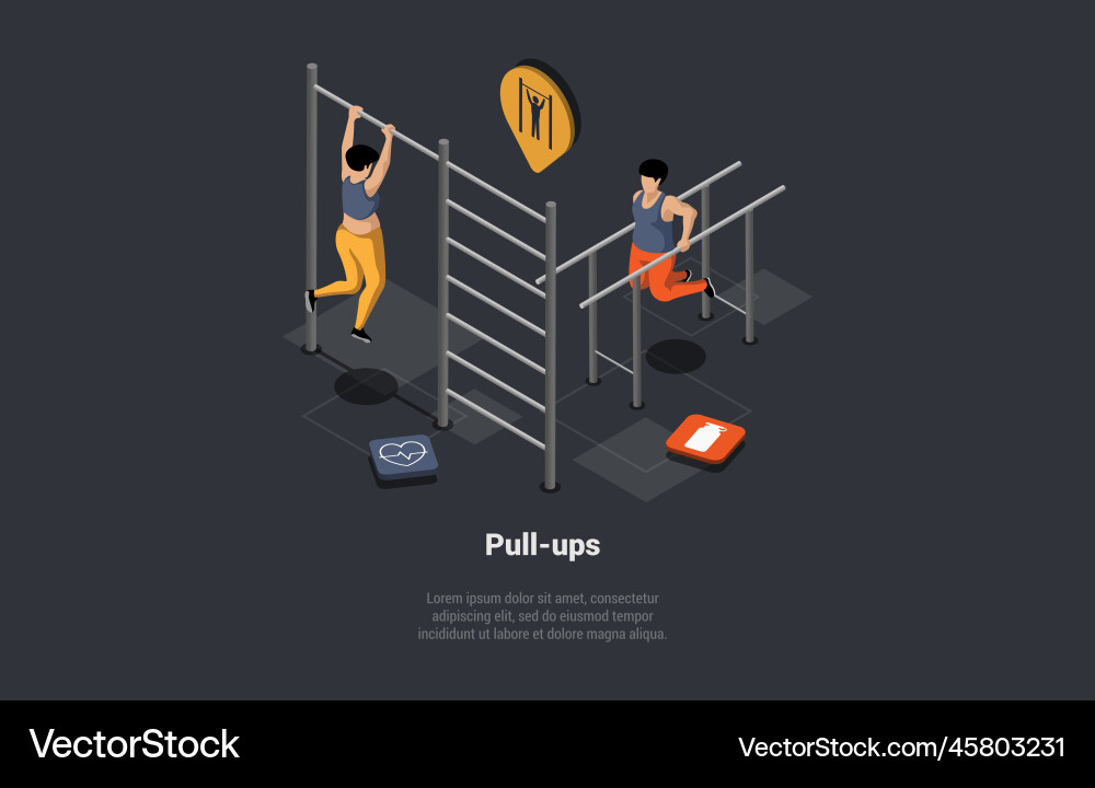 Sports activity physical exercises concept man Vector Image