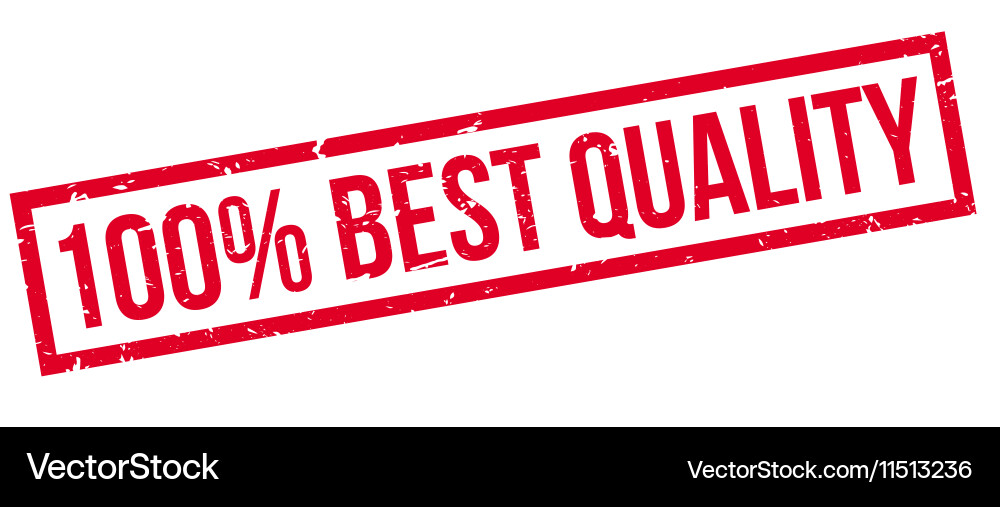 100 percent best quality rubber stamp Royalty Free Vector