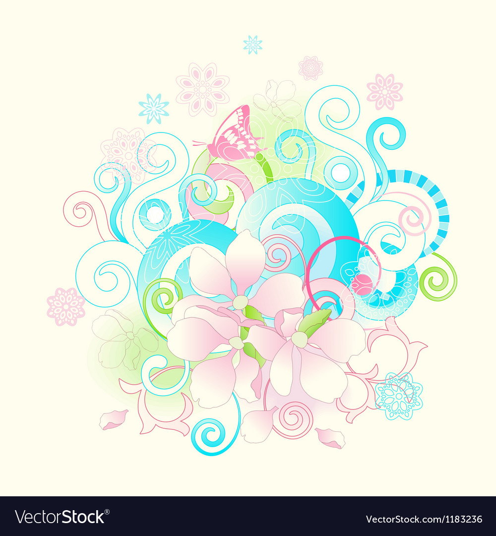 Abstract spring background Royalty Free Vector Image