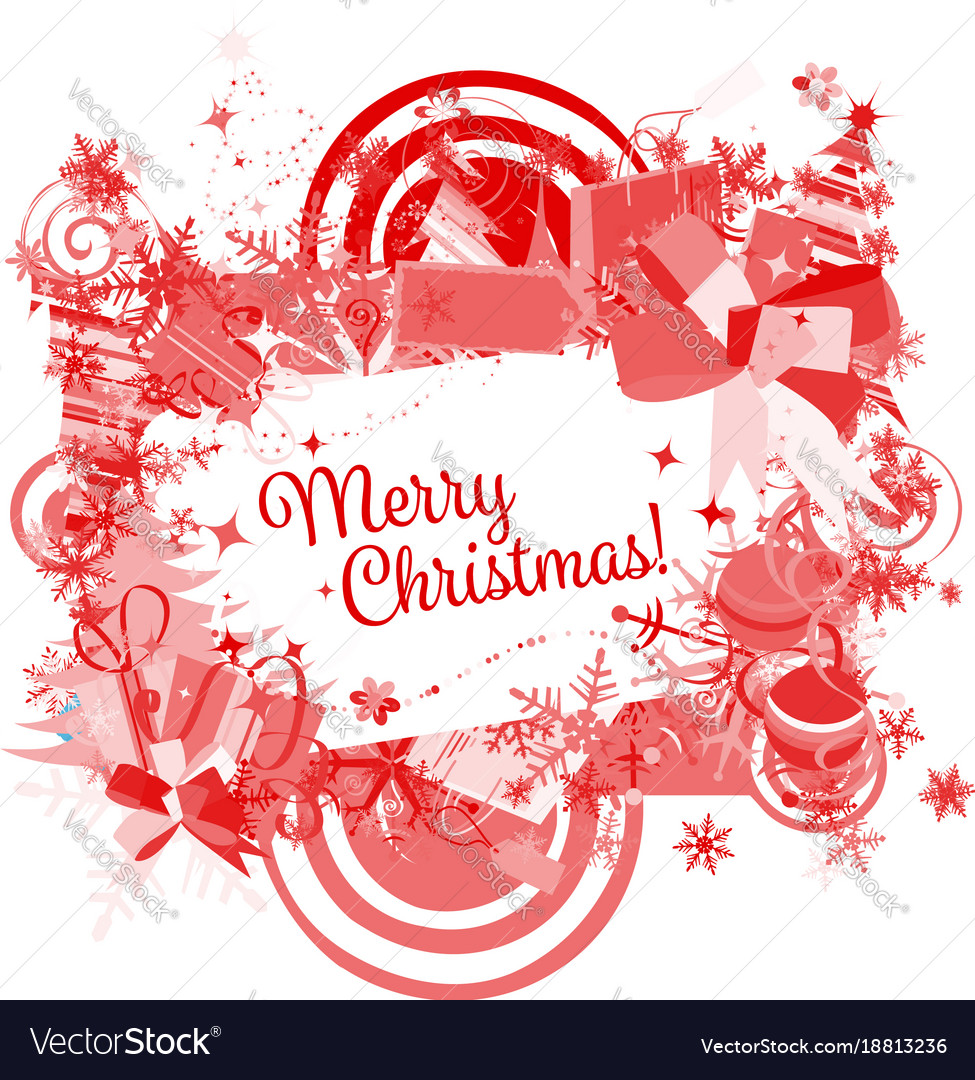 Christmas frame for your design Royalty Free Vector Image