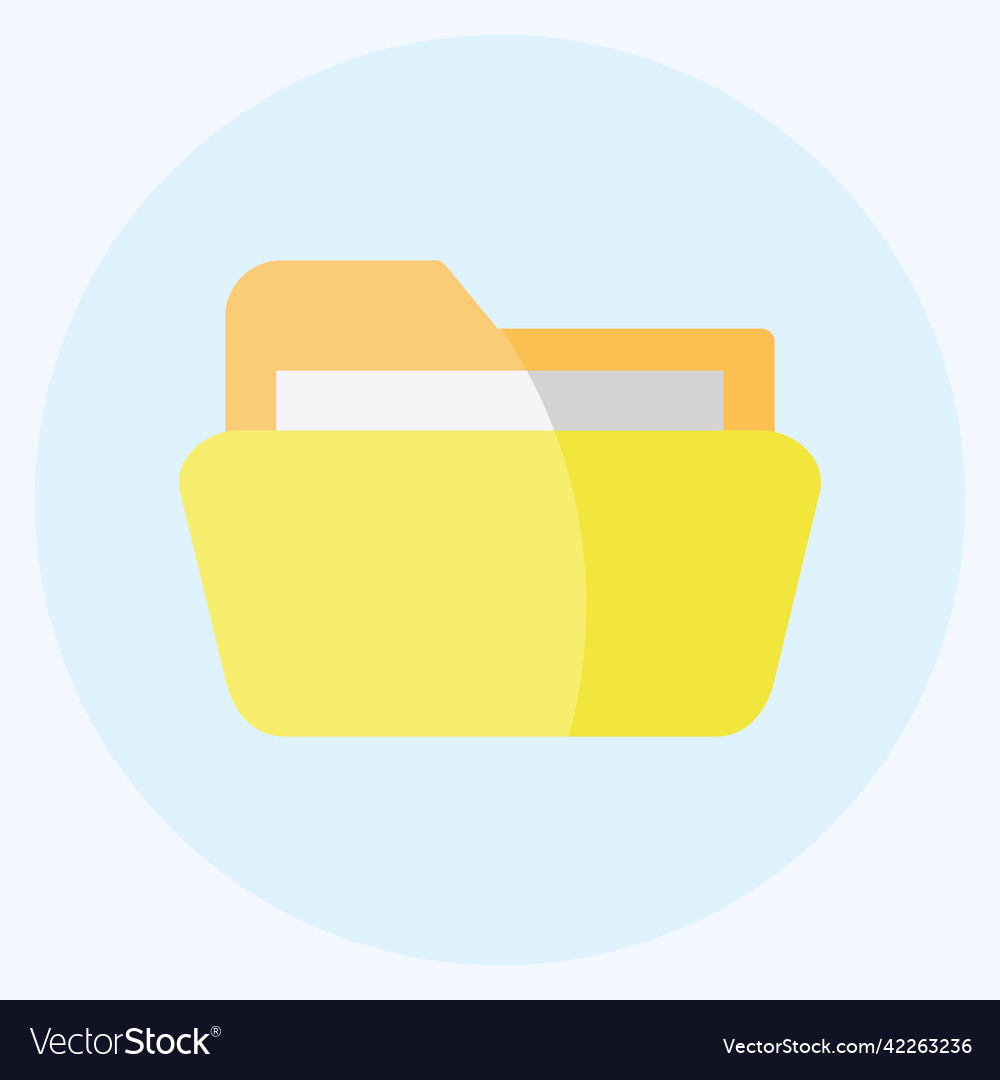 Icon folder 2 suitable for web interface symbol Vector Image