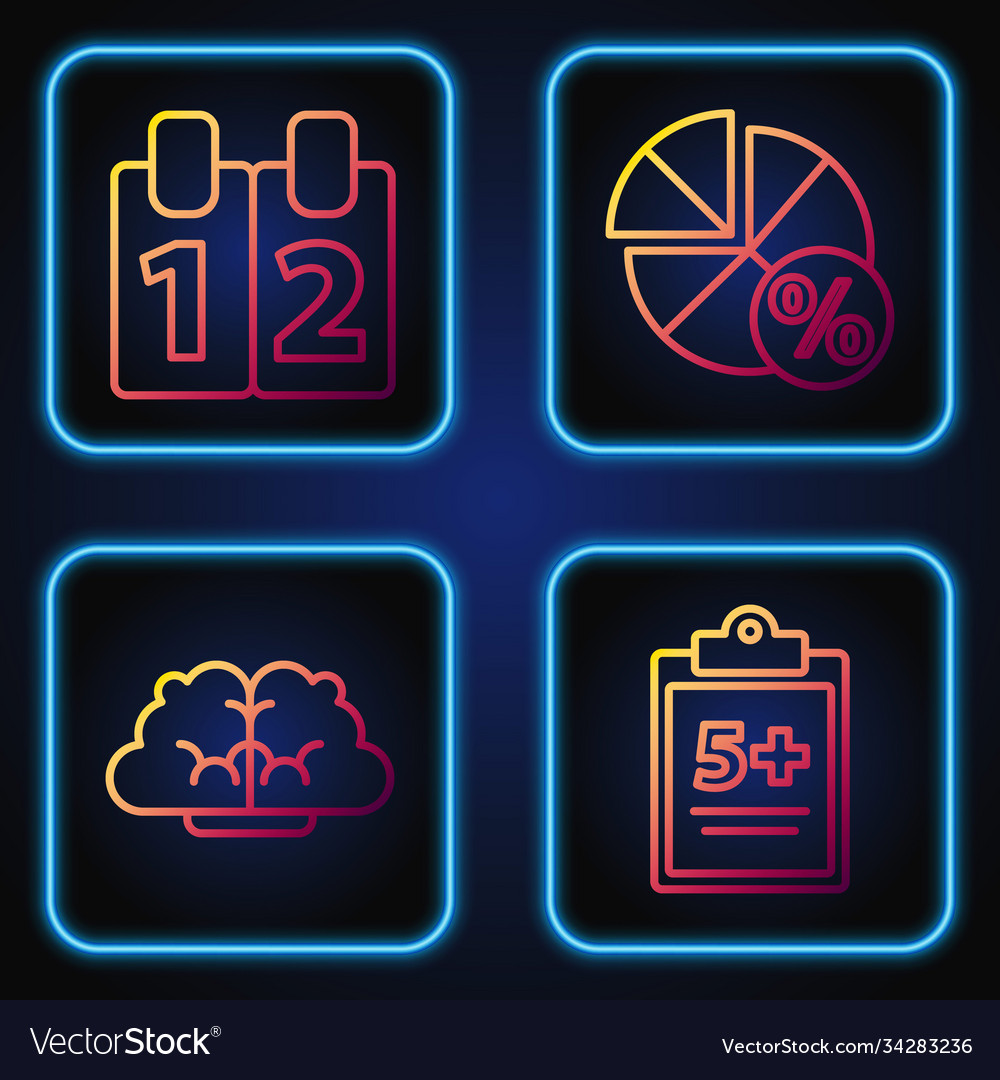 Set line mathematics function sine graph Vector Image