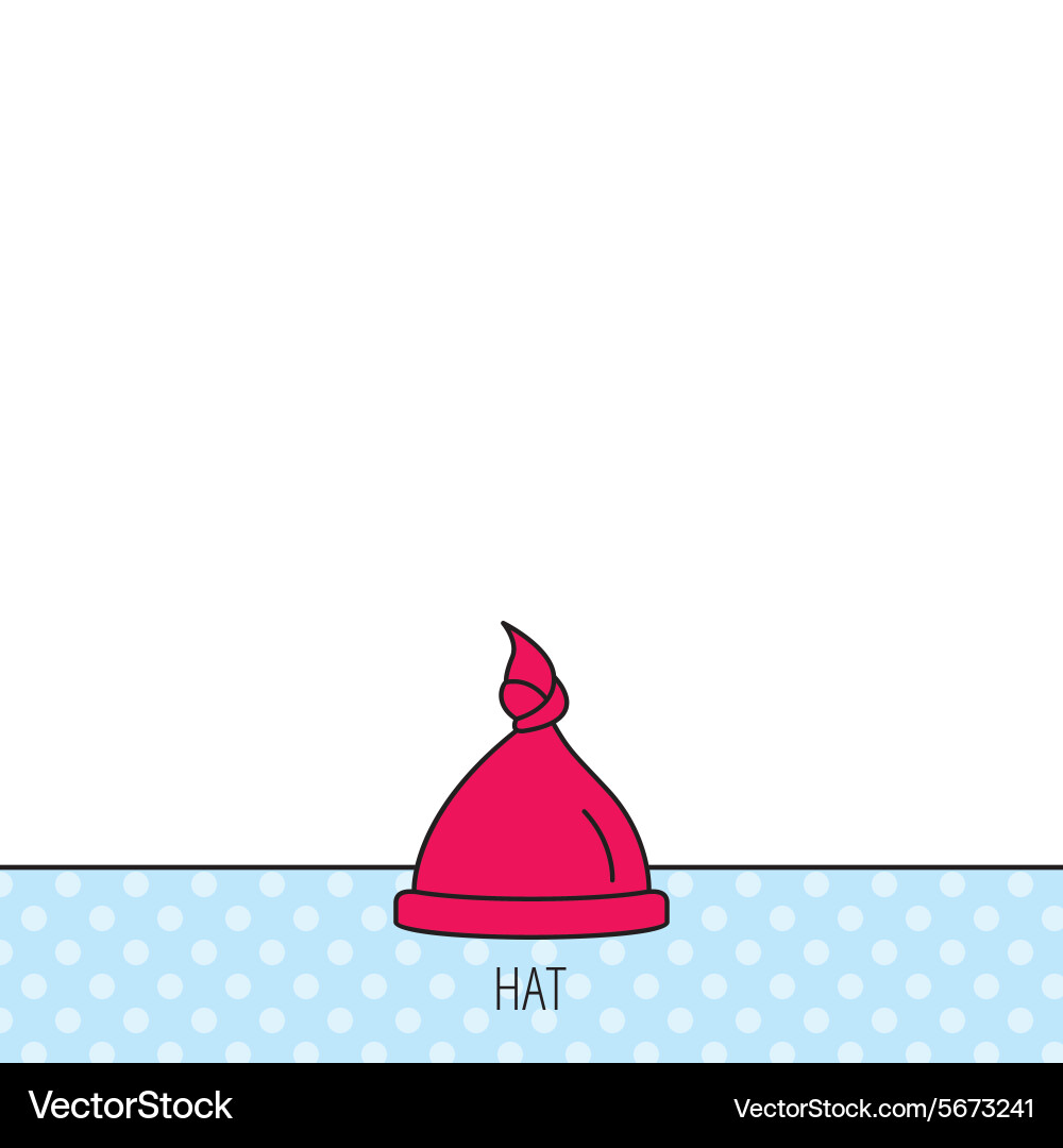Baby hat icon newborn cap sign Royalty Free Vector Image