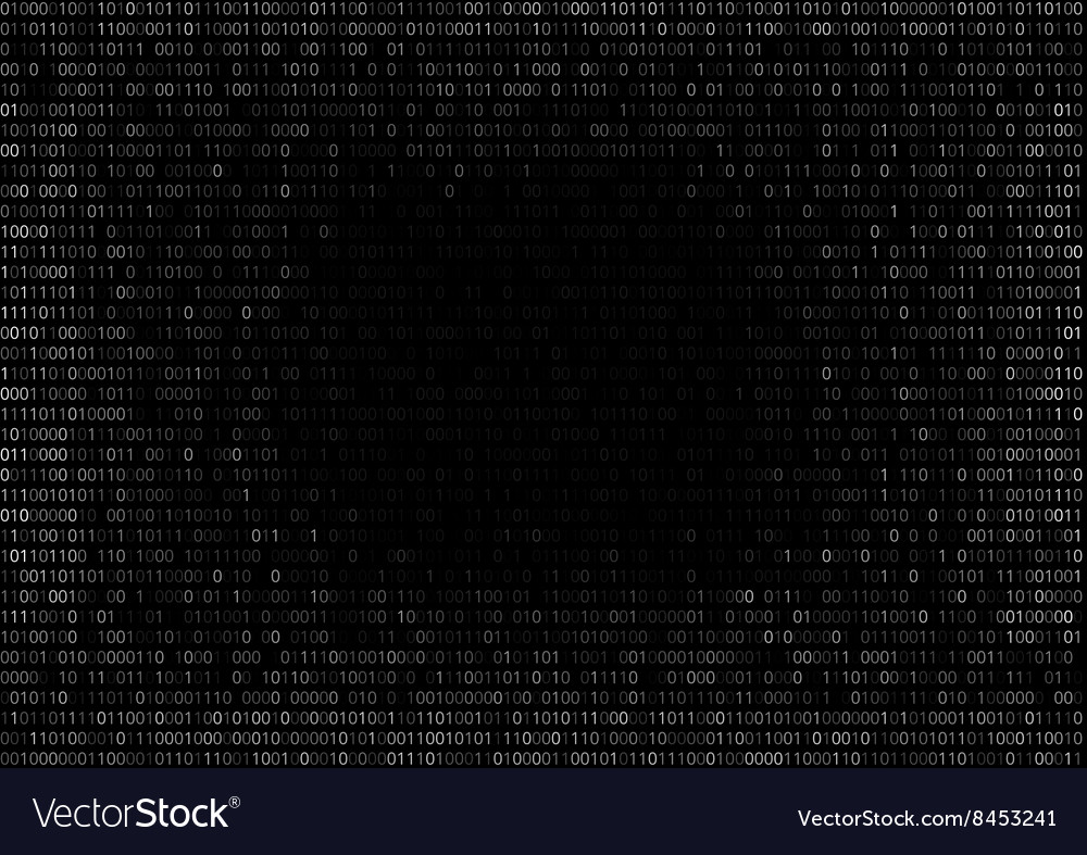 Binary Code Background Royalty Free Vector Image