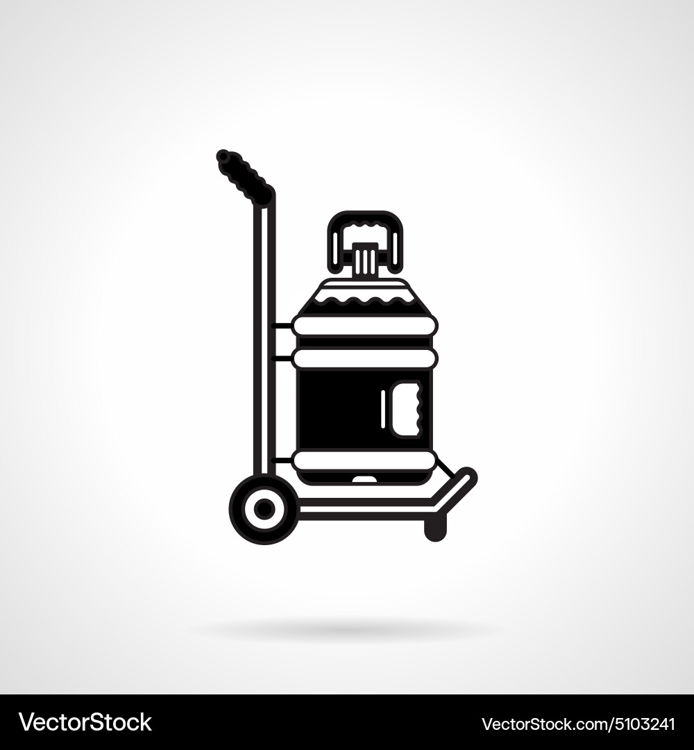 Black icon for potable water delivery Royalty Free Vector