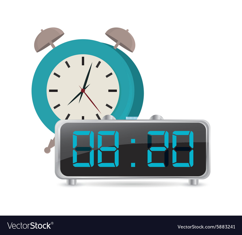 Clock design Royalty Free Vector Image - VectorStock