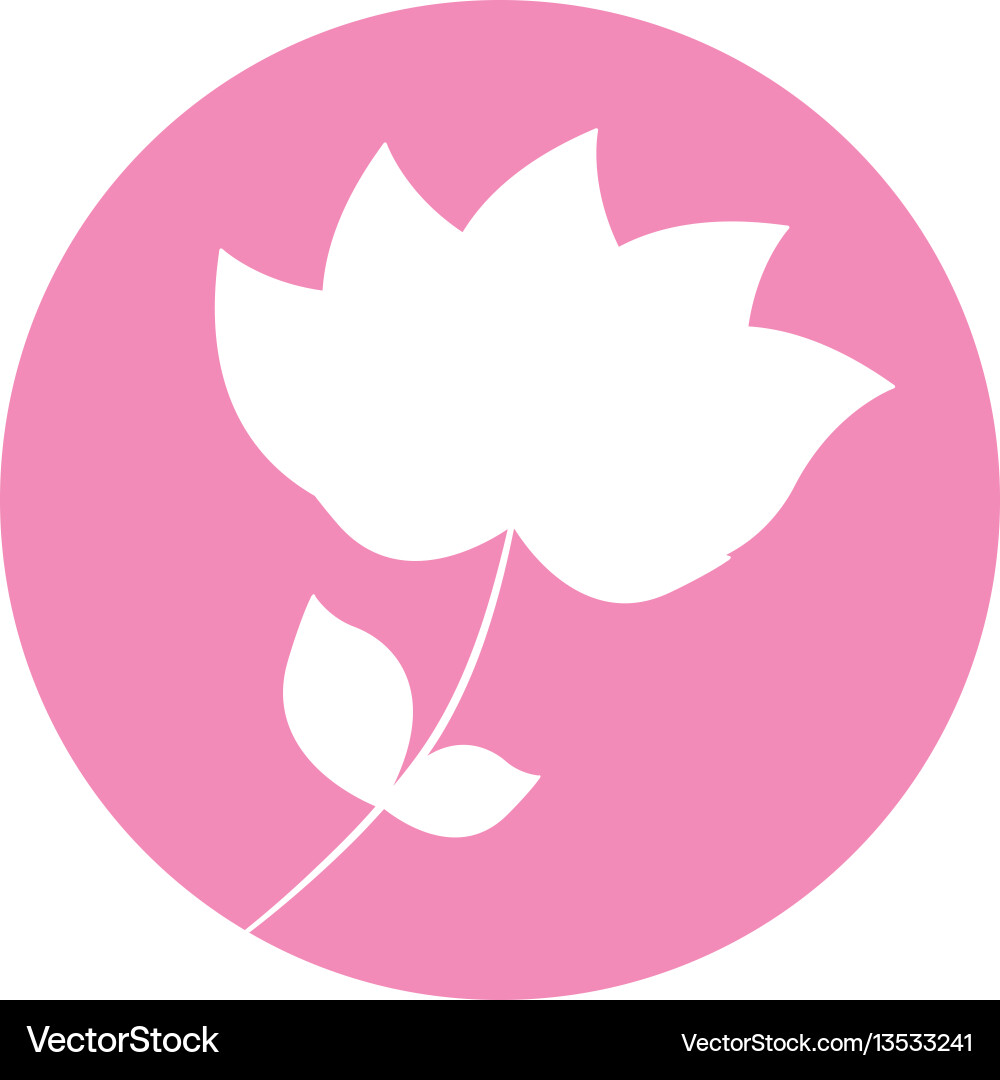 Flower nature flourishes icon Royalty Free Vector Image