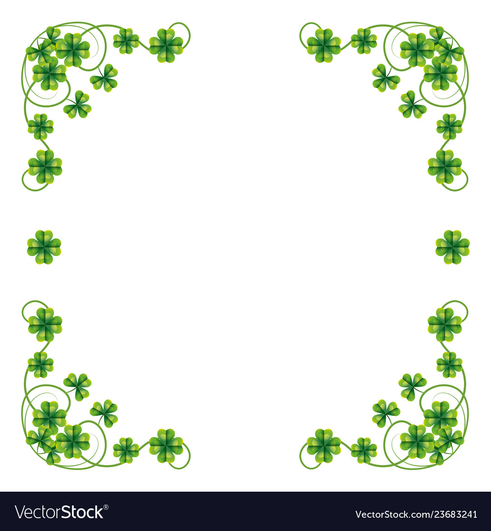Four leaf clover Royalty Free Vector Image - VectorStock