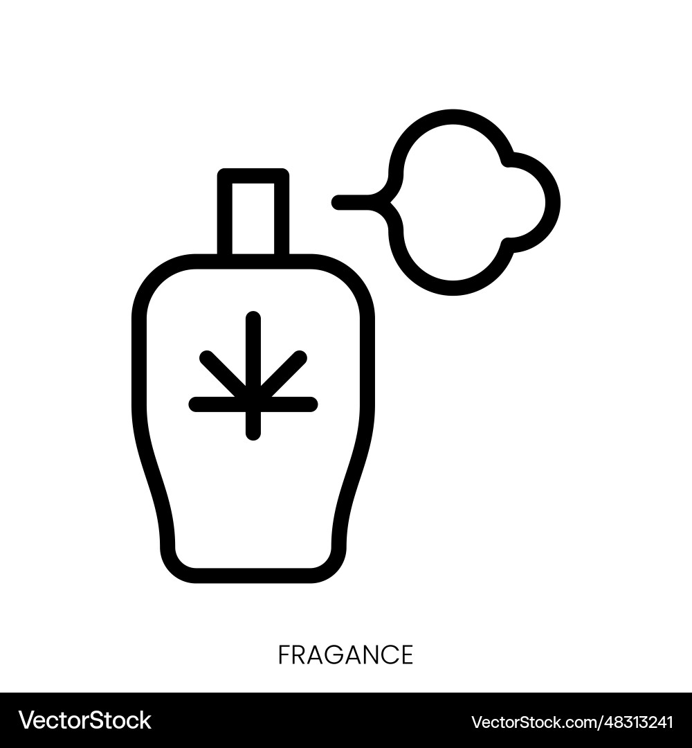 Fragance icon line art style design isolated Vector Image