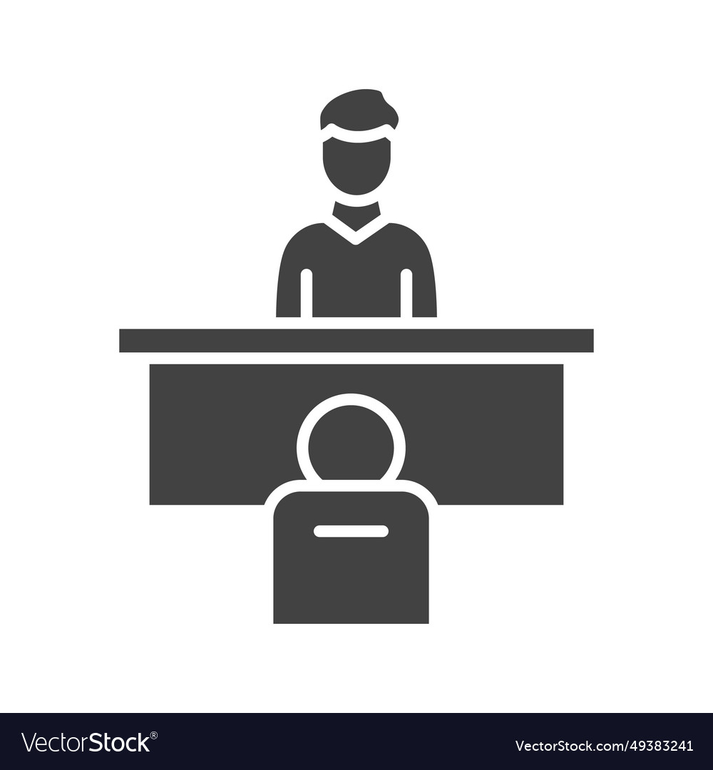 Interview icon image Royalty Free Vector Image