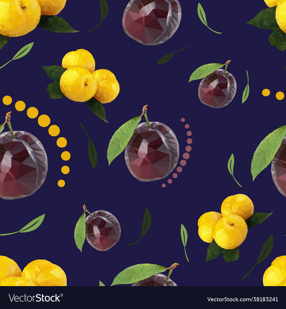 Plum pattern Royalty Free Vector Image - VectorStock