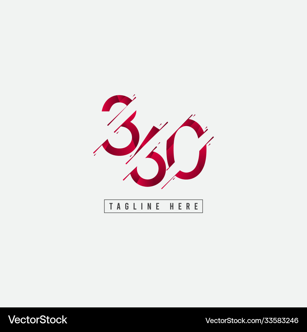 360 logo template design Royalty Free Vector Image
