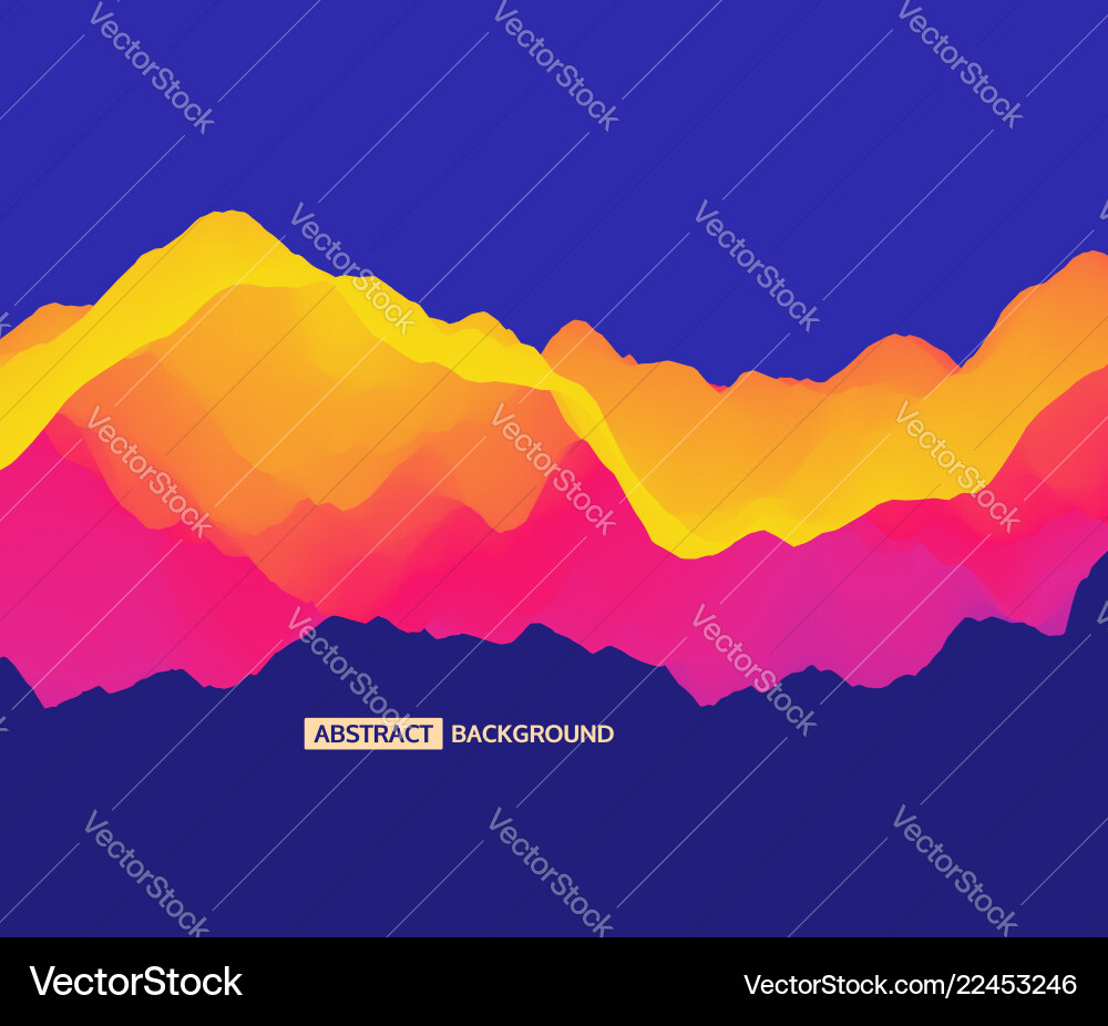 Abstract wavy background for banner flyer cover Vector Image