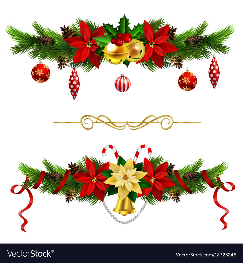 Christmas elements for your designs Royalty Free Vector