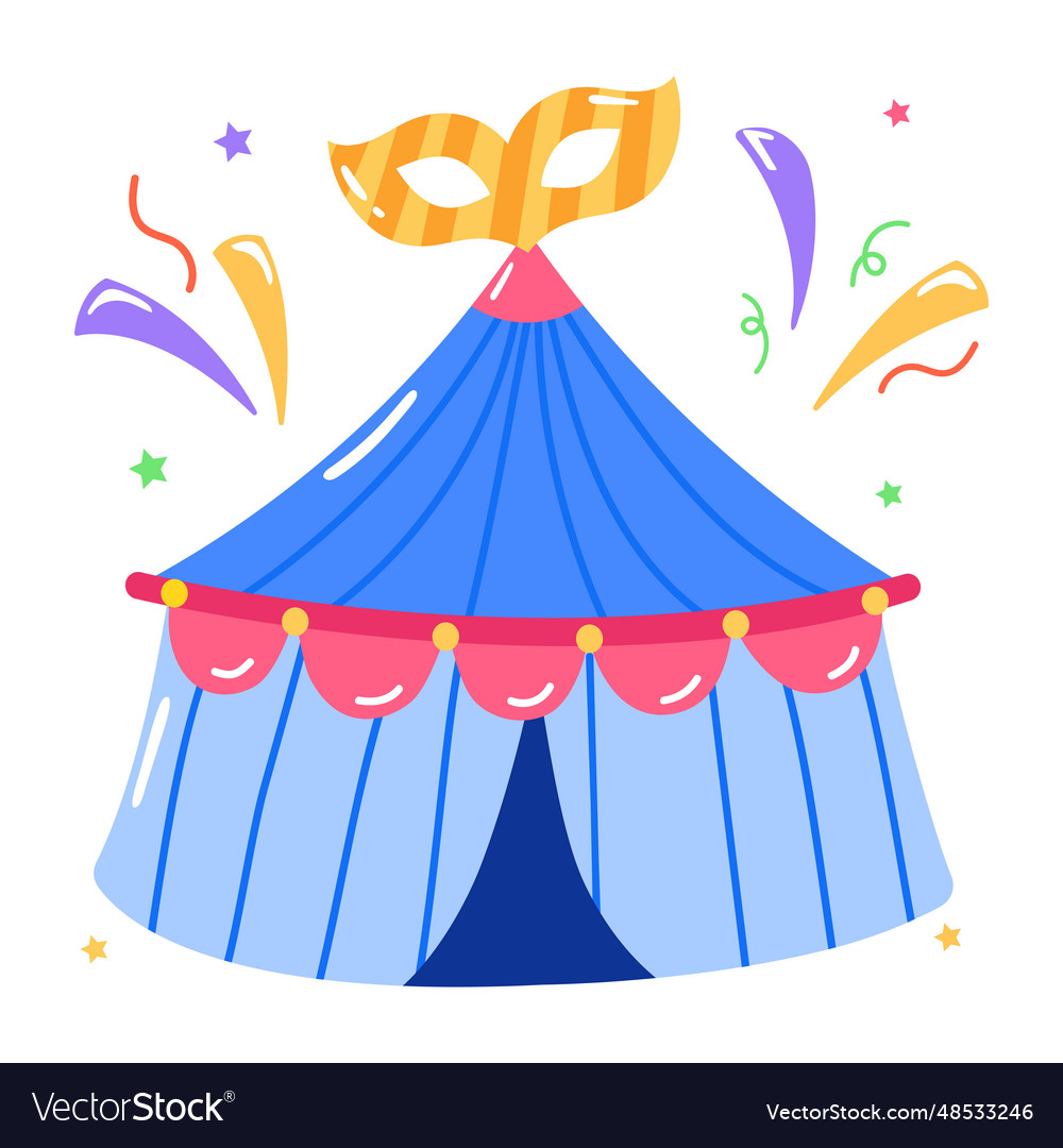 Circus tent Royalty Free Vector Image - VectorStock