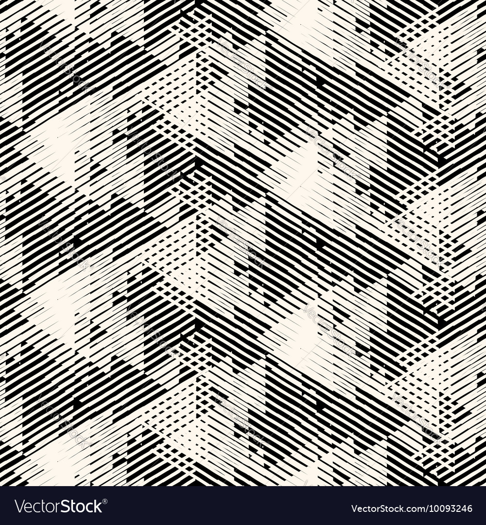 Geometric pattern with striped triangles Vector Image