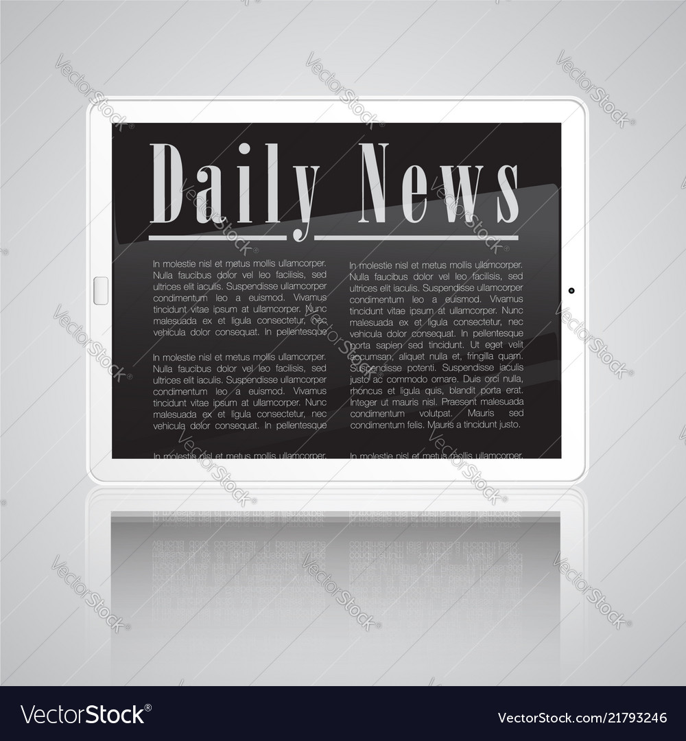 Realistic tablet Royalty Free Vector Image - VectorStock