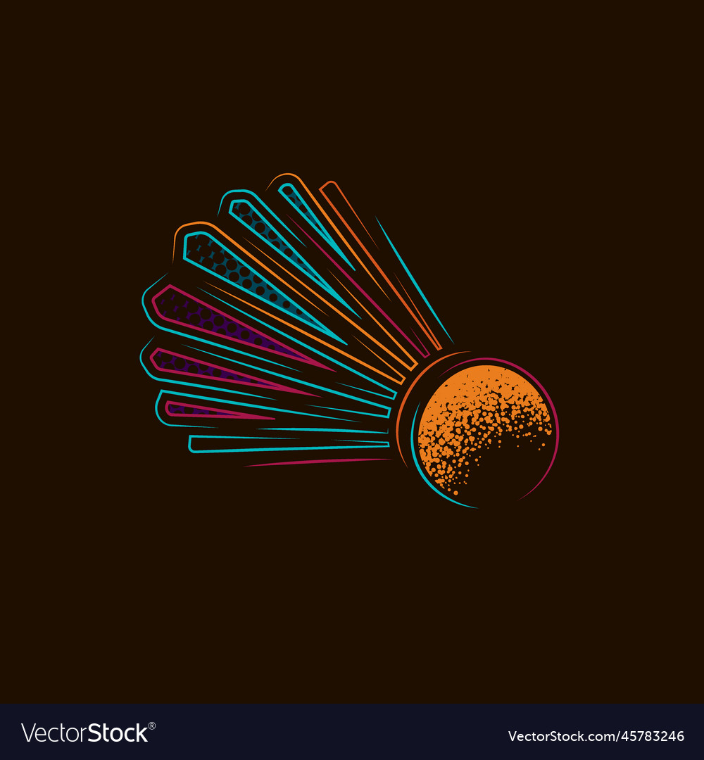 Shuttlecock Royalty Free Vector Image - VectorStock