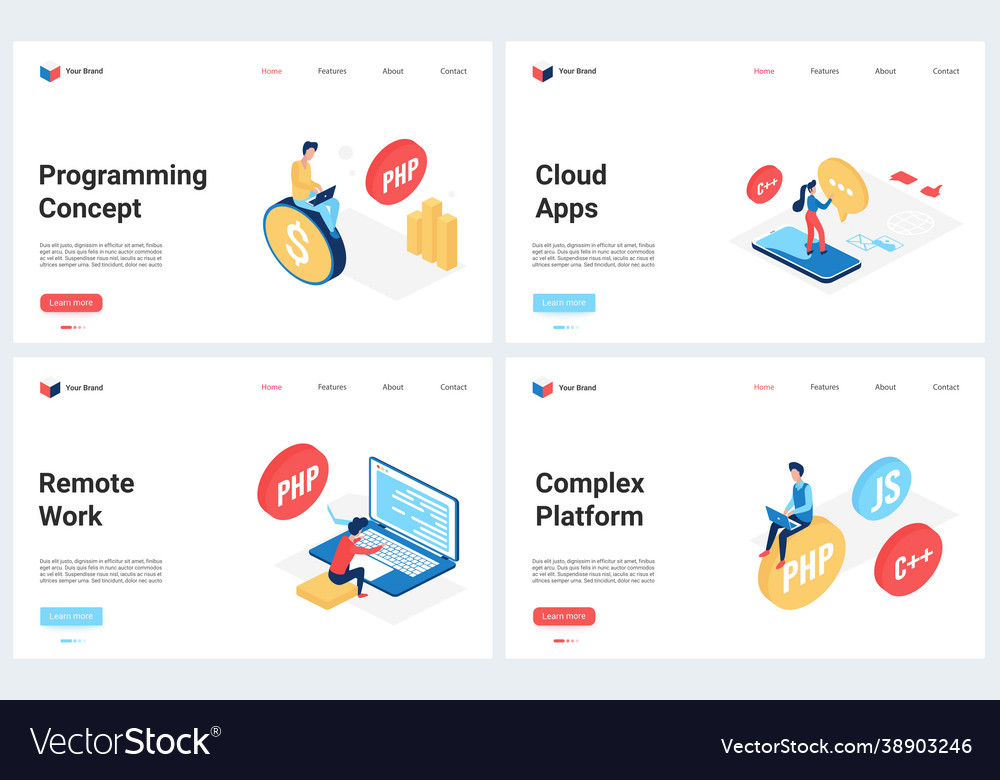 Web development platform digital optimization Vector Image