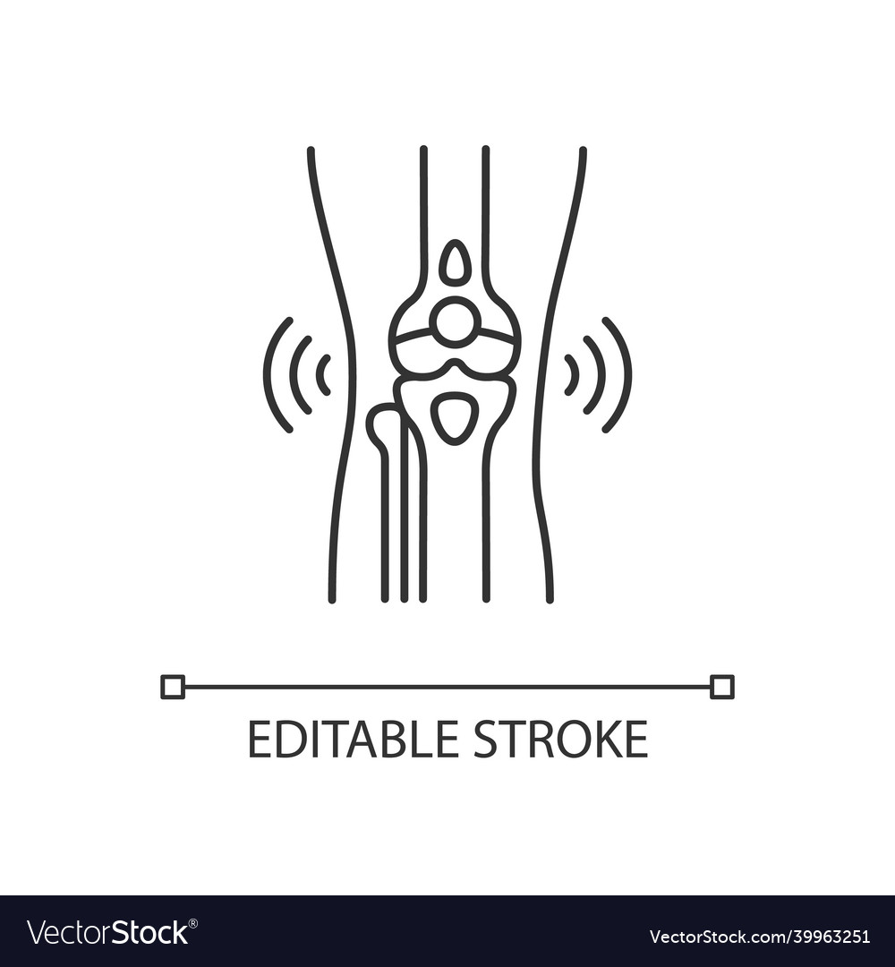 Bursitis linear icon Royalty Free Vector Image