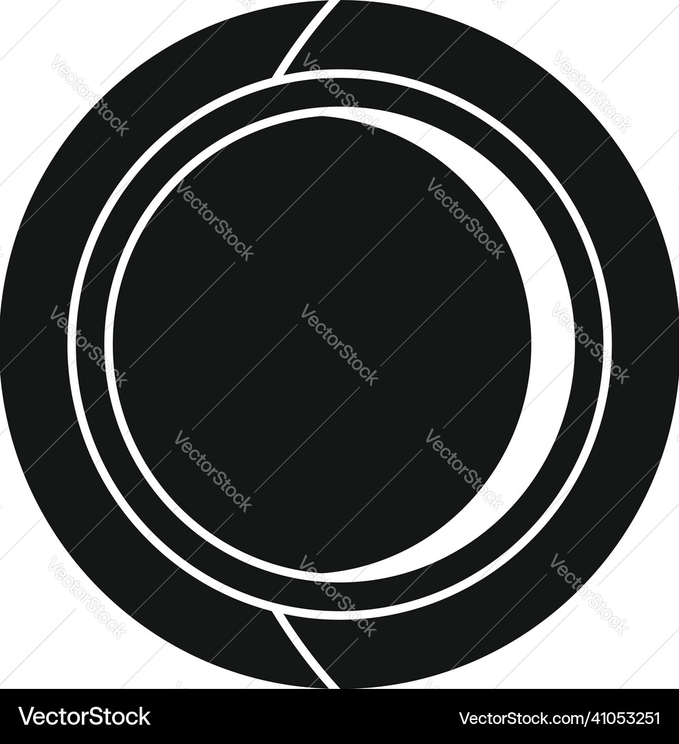Cooking plate icon simple dish food Royalty Free Vector
