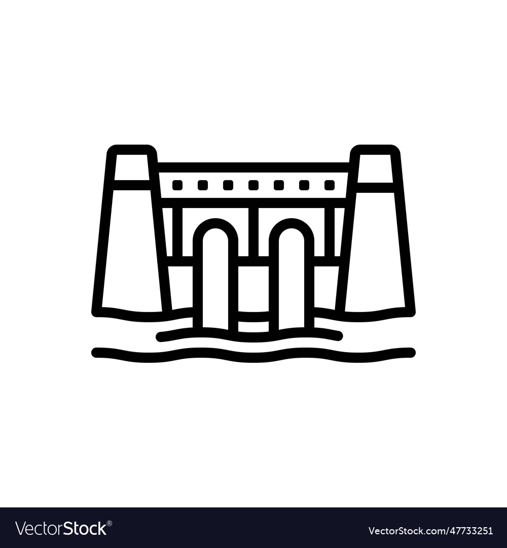 Dam Royalty Free Vector Image - VectorStock